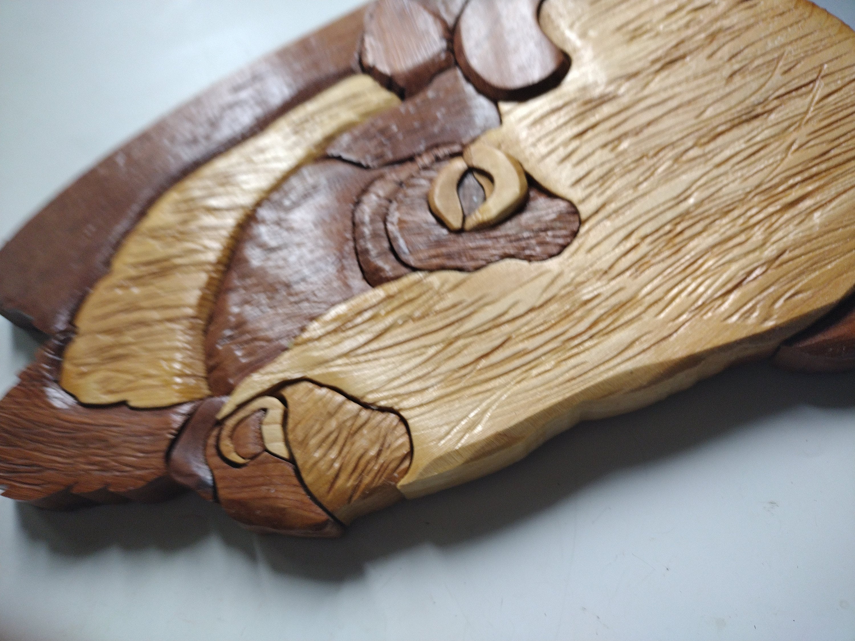 Intarsia Buffalo/wood Wall Art/western Art/intarsia/wild Life - Etsy