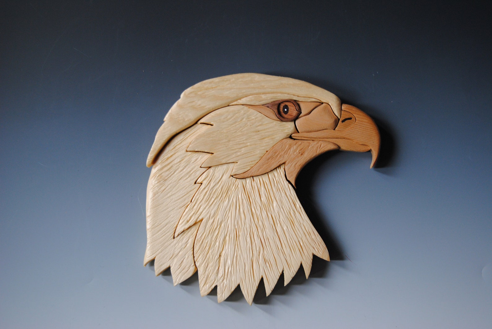 Bald Eagle Wallhanging Wood Intarsia Sculpture Mosiac Wallhanging ...