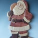 Santa/intarsia Santa/wallhanging Santa - Etsy