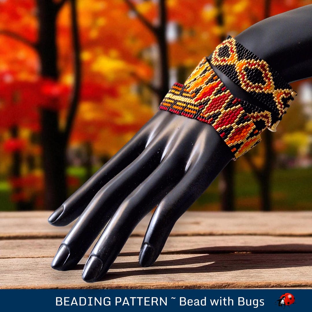 2 Drop Peyote Stitch Bracelet Pattern, SEPTEMBER MORN, PDF Download - Etsy