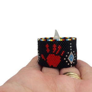 SILENCED: Peyote Stitch Beaded Tea Light Cover Pattern by Bead With ...