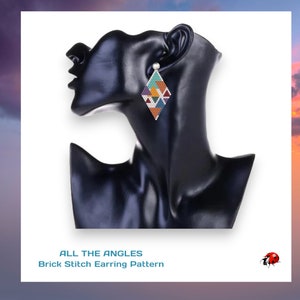 ALL THE ANGLES: Brick Stitch Beaded Earrings Pattern by Bead With Bugs ...