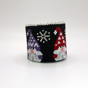 GNOMES: Peyote Stitch Beaded Tea Light Cover Pattern by Bead With Bugs ...