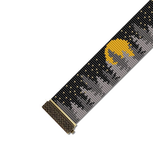 Instant Download Beading Pattern Loom Stitch Bracelet Purple - Etsy