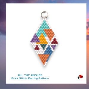 ALL THE ANGLES: Brick Stitch Beaded Earrings Pattern by Bead With Bugs ...