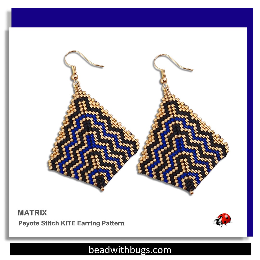 MATRIX: Peyote Stitch Beading Pattern by Bead With Bugs - Etsy