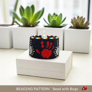 SILENCED: Peyote Stitch Beaded Tea Light Cover Pattern by Bead With ...