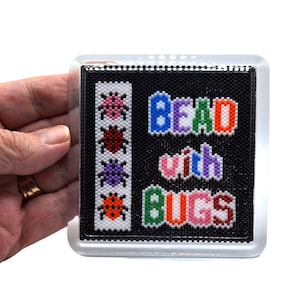 HYPNOTIC #4: Peyote Stitch Beaded Coaster Pattern by Bead With Bugs - Etsy