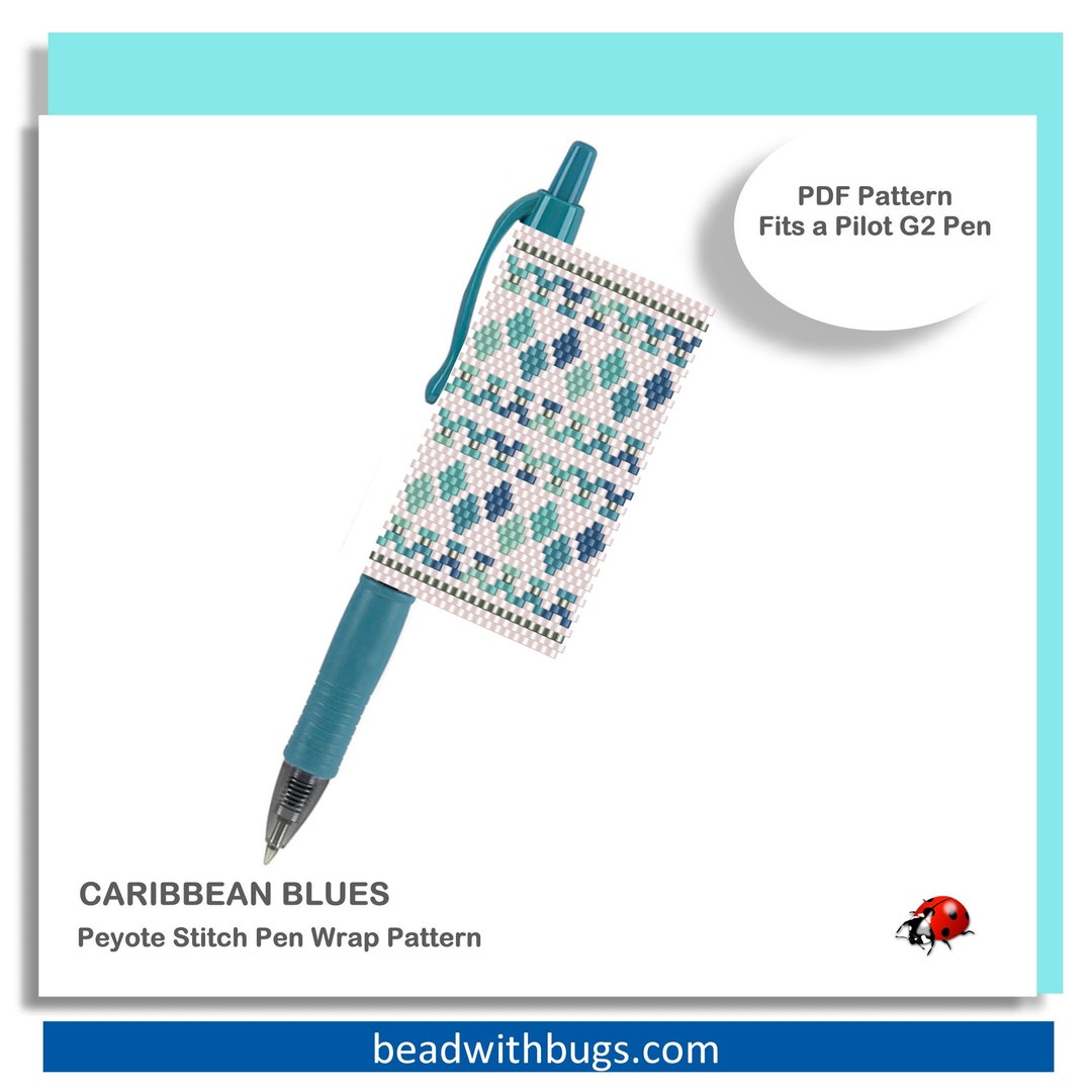 BEADED PEN COVER Pilot G-2 Beaded Pen Cover Pattern - Etsy