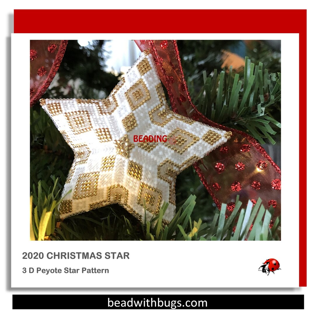 PEYOTE STAR Pattern Peyote Beaded Star Tutorial the 2020 - Etsy
