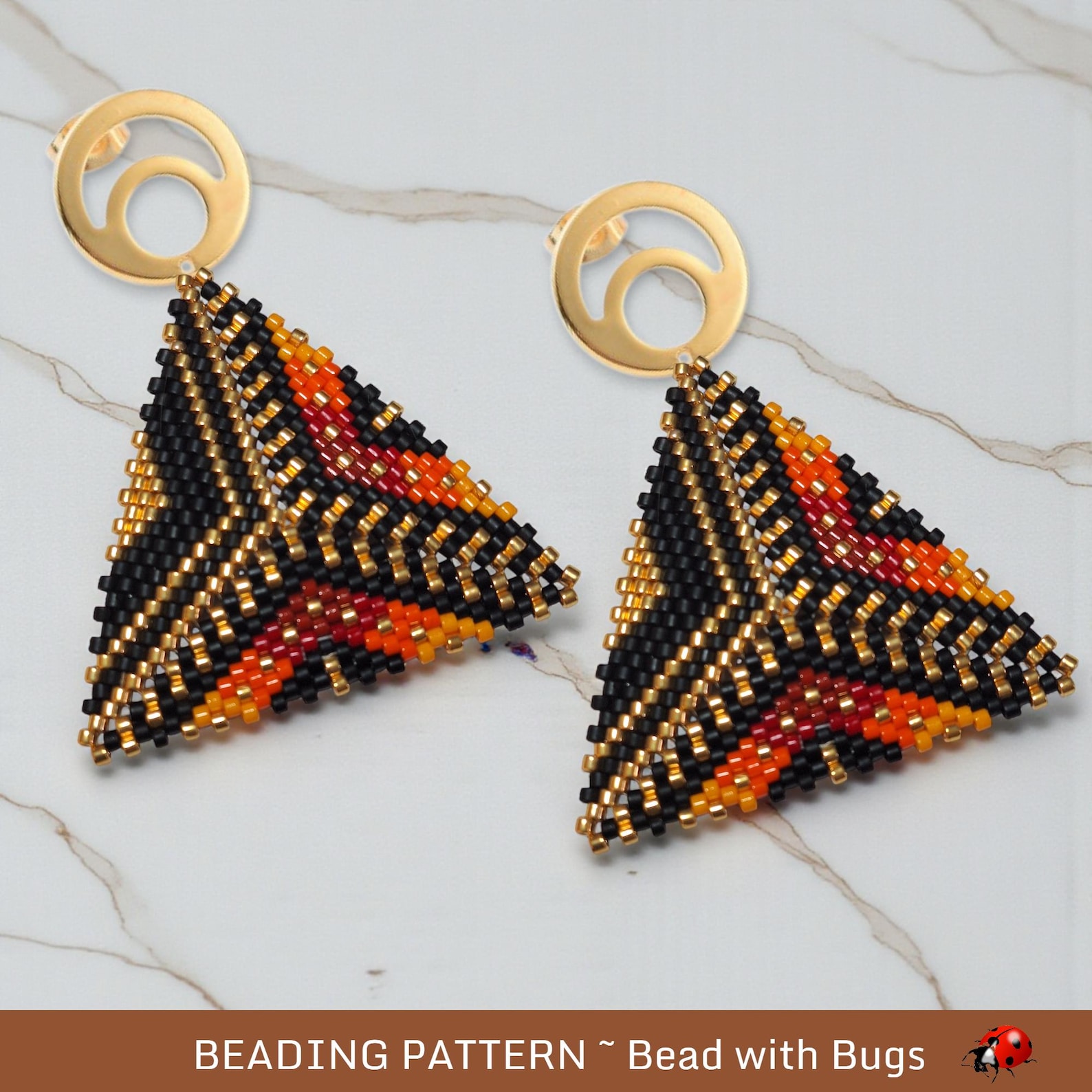 3D Peyote Stitch Beading Pattern: PASSION by Bead With Bugs - Etsy