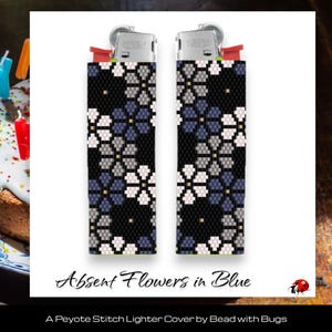 Peyote Stitch Beaded Lighter Cover, ABSENT FLOWERS by Bead With Bugs - Etsy