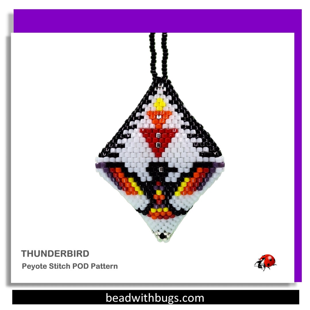3D PEYOTE POD Pattern 3D Peyote Pattern Thunderbird - Etsy