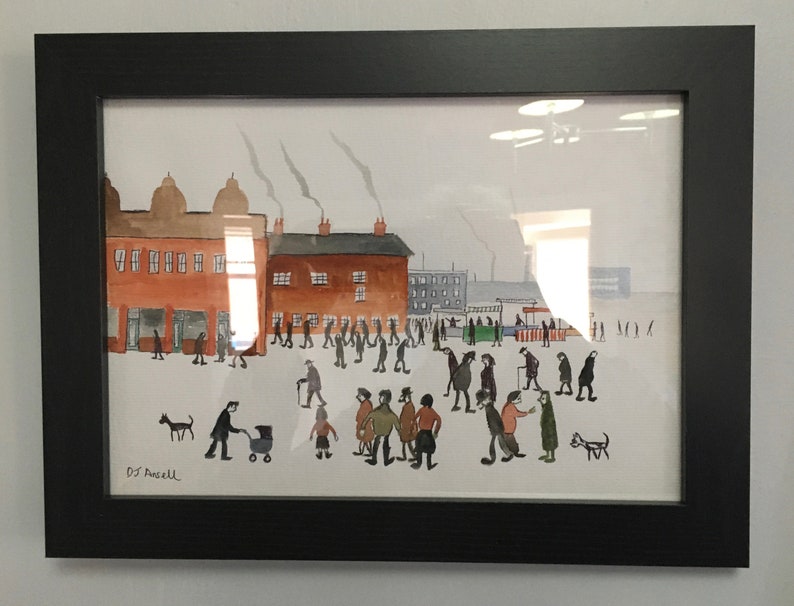 Market Day L. S. Lowry Inspired. - Etsy