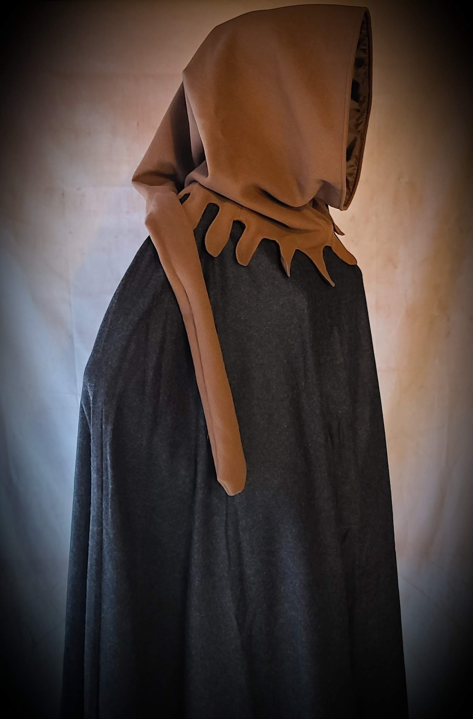 Wool Hood Chaperone Handmade Medieval Costume 15th Century | Etsy