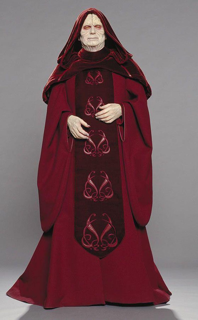 Darth Sidious, Red Senate Robes, Revenge of the Sith, Palpatine ...