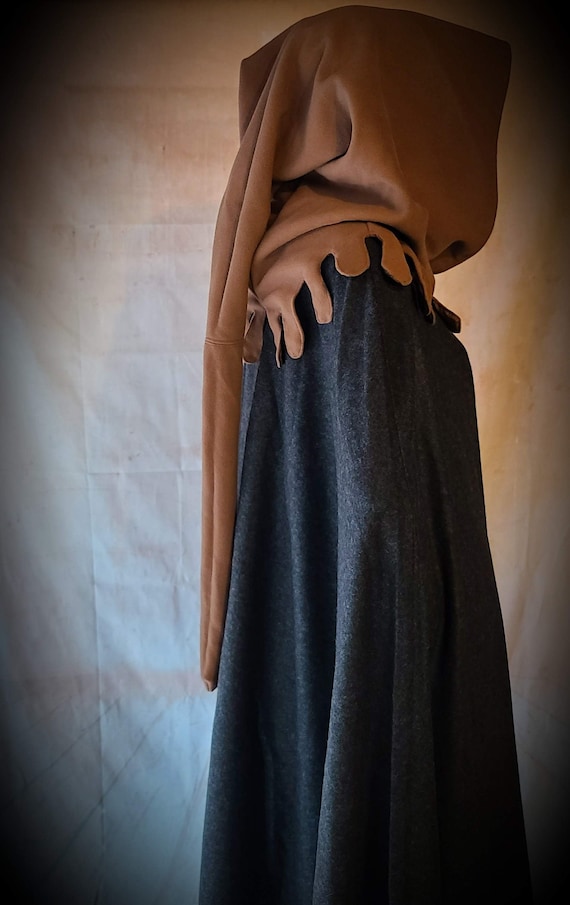 Wool Hood Chaperone Handmade Medieval Costume 15th Century | Etsy