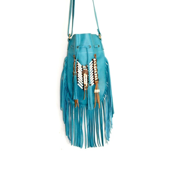 Leather Fringe Purse - Etsy