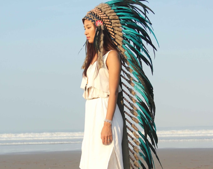 Boho Headdress Super Long Length.chief Warbonnet Indian - Etsy