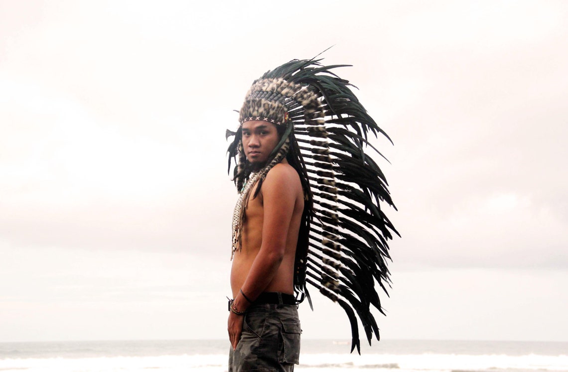 Indian Headdress Replica Leopard Print - Etsy