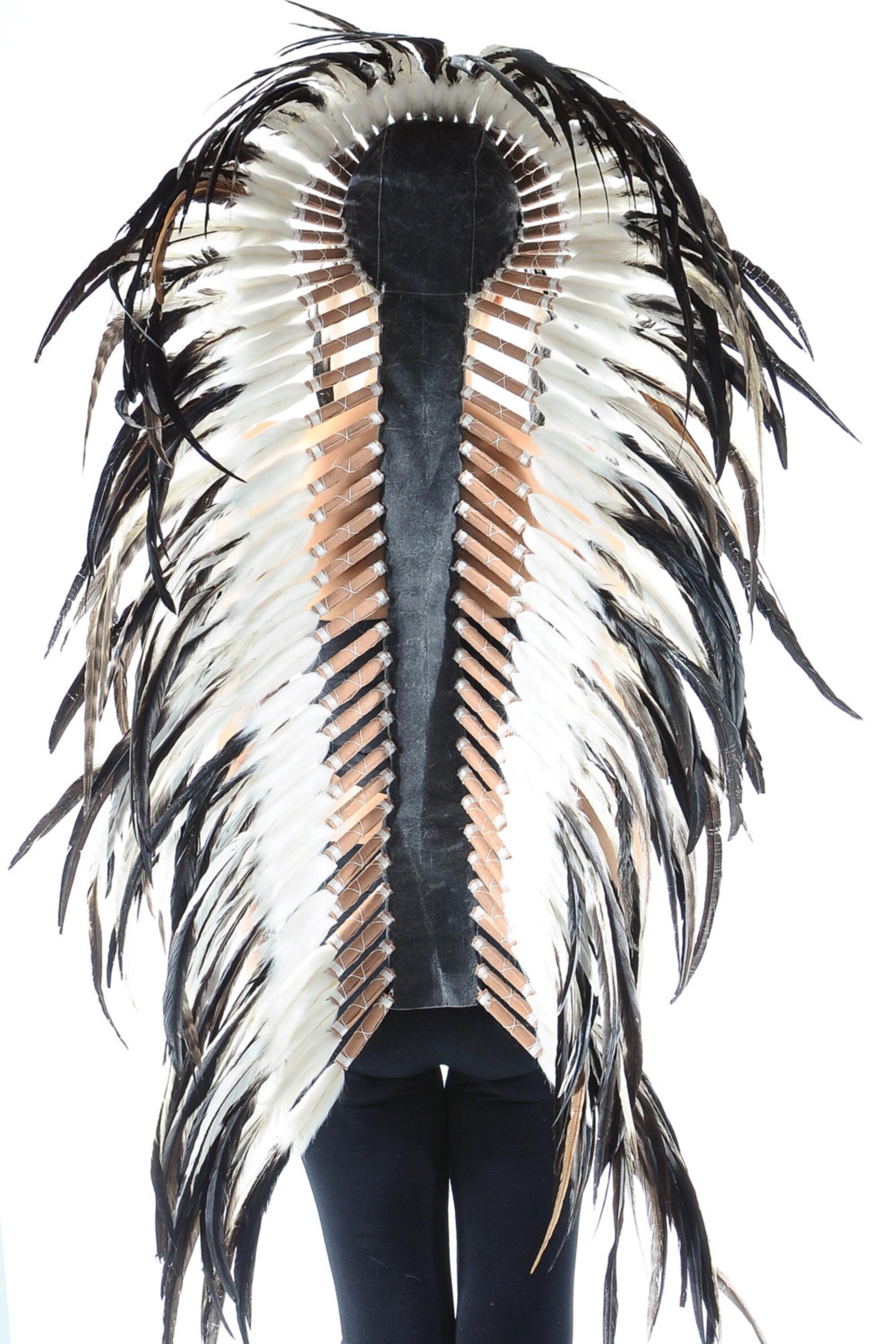 Feather Indian Headdress Replica Long | Etsy