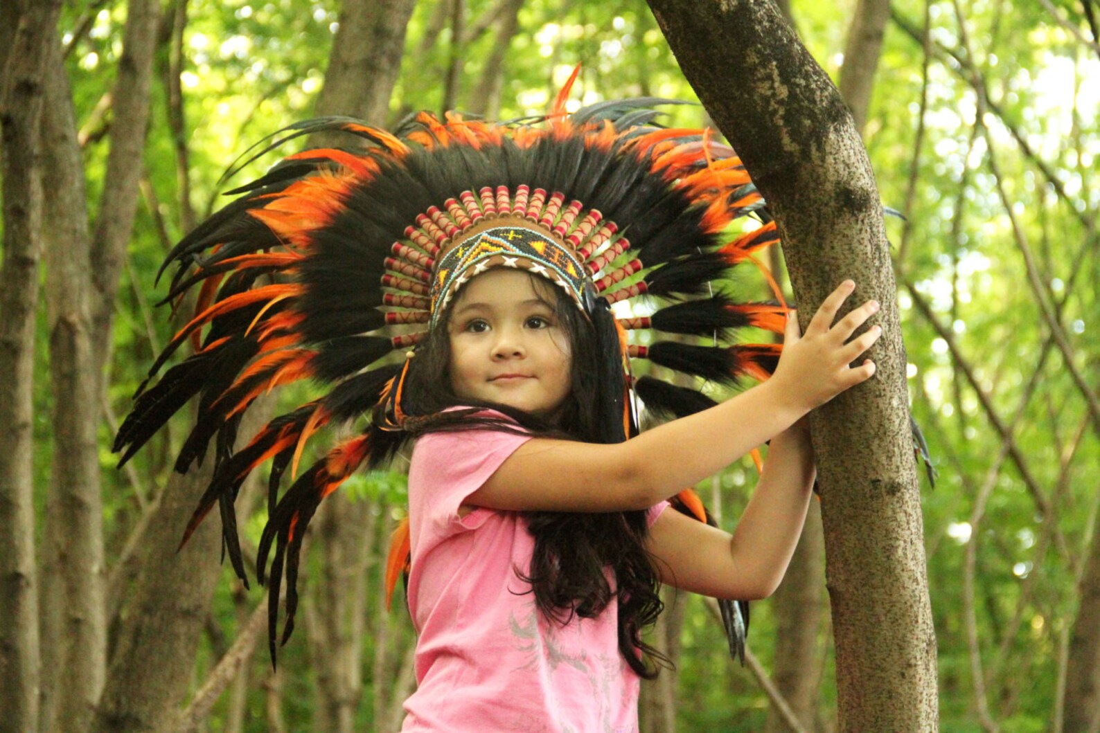 Child 2 to 5 Years 53cm/20.9inch Indian Headdress Replica, Short Length ...