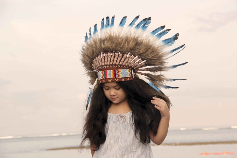 Child 2 to 5 Years 53cm/20.9inch Indian Headdress - Etsy