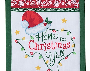 Santa Hat Texas Themed Home for Christmas Y'all Dual | Etsy