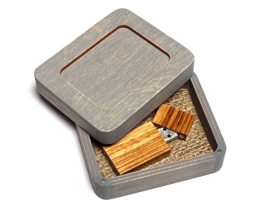 Wood Box Wood USB USB Flash Drive Personalized Wedding | Etsy