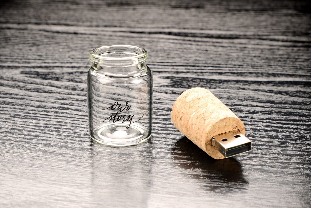 Set of 10 Cork Bottle 2.0 USB Flash Drive - Bulk Pack - Message in a ...