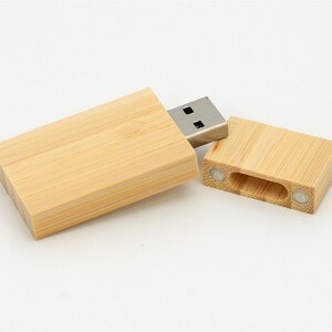 Set of 10 Wooden Bamboo Flash Drive, Bulk Pack, USB 2.0 Wood Bamboo ...