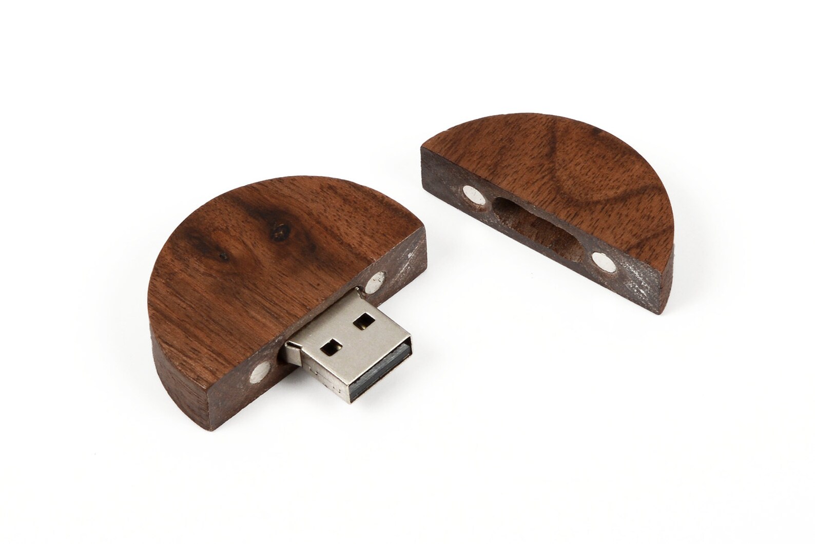 Set of 10 Round Wooden Walnut USB 2.0 Flash Drive Walnut Usb - Etsy