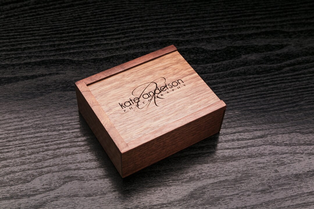 Set of 10 Personalized Walnut Wooden Box, Usb Drive Holder, Flash ...