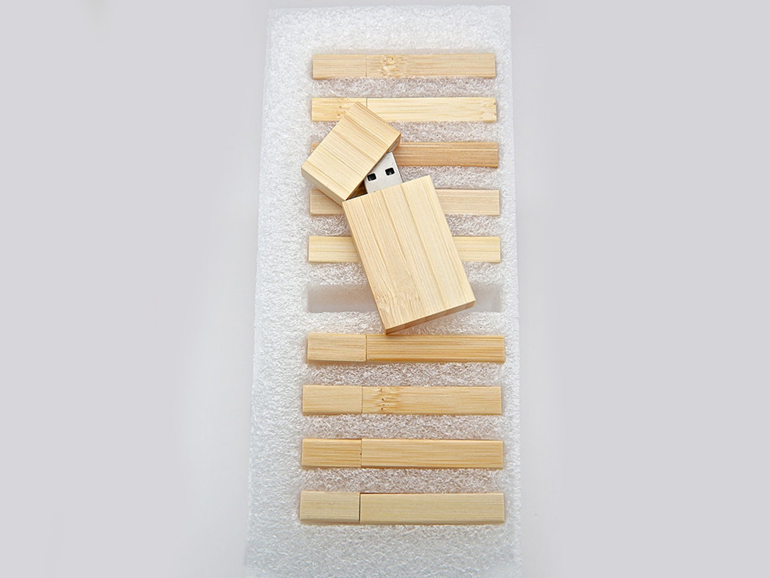 Set of 10 Wooden Bamboo Flash Drive Bulk Pack USB 2.0 Wood - Etsy