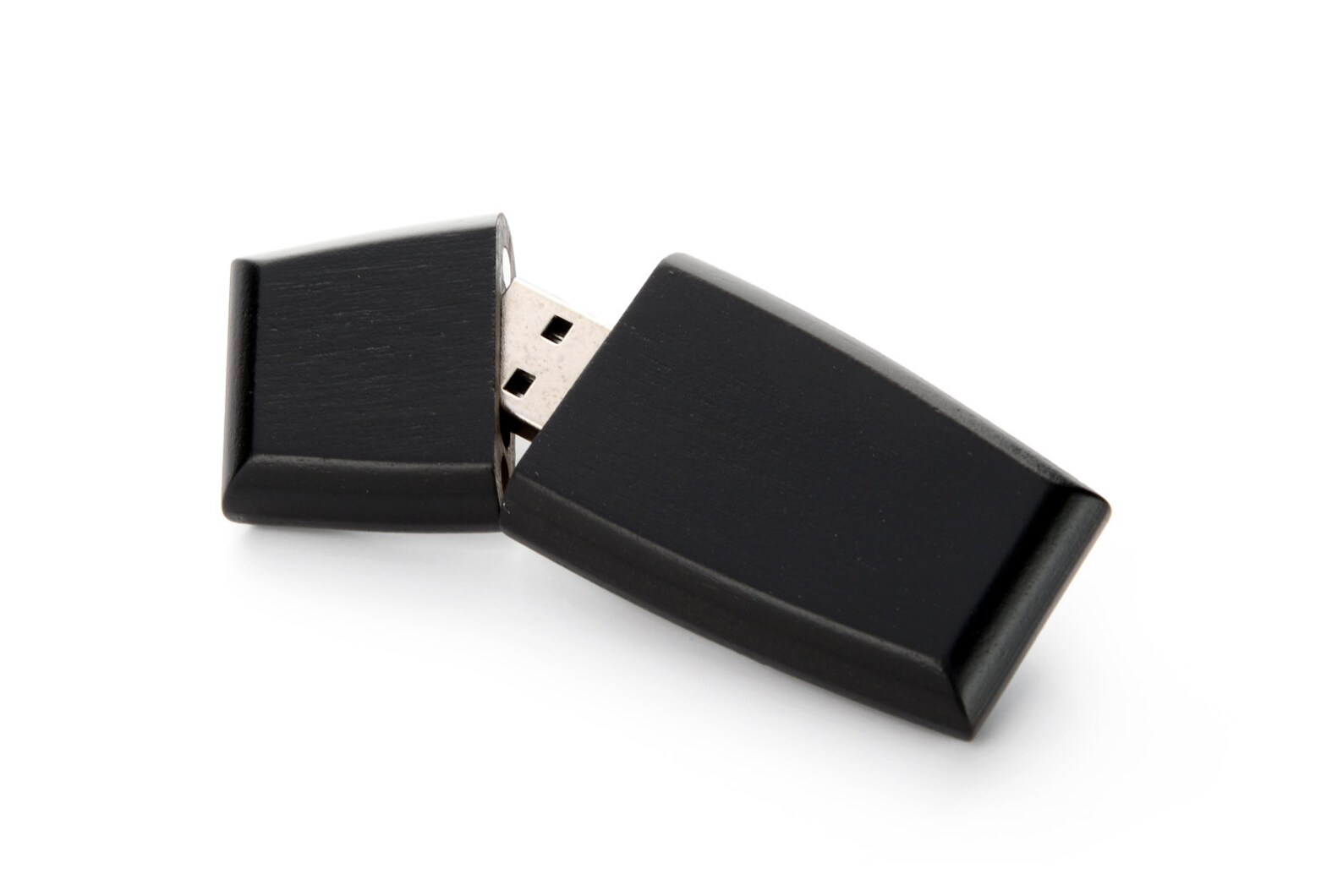 Set of 10 - 16GB Ebony Wood USB 2.0 Flash Drive - Magnetic Cap ...