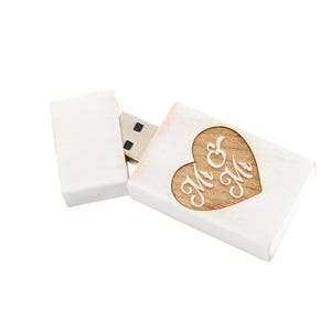 Gift Just Married, White Wedding Gift Box, Wedding White Box Usb ...