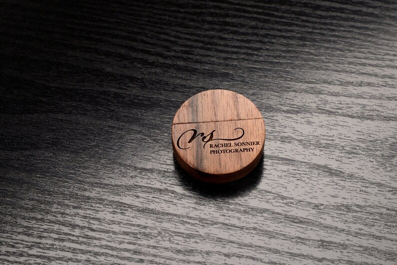 50 Wooden Round USB Flash Drive Custom Engrave USB | Etsy