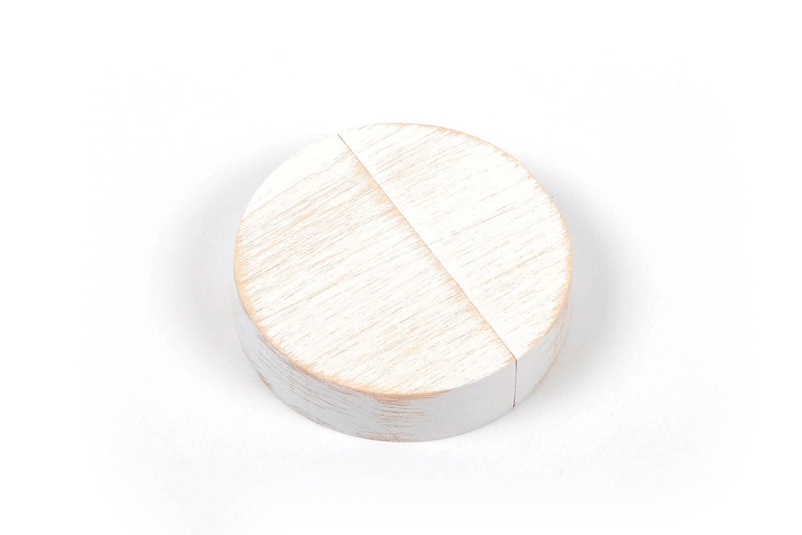 Set of 10 Round Wooden White Wash USB 2.0 Flash Drive White - Etsy