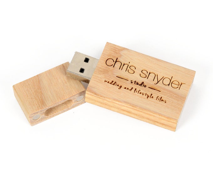 Set of 10 Raw Unfinished Birch 8GB/16GB, Wood Usb, Usb Flash Drive Case ...