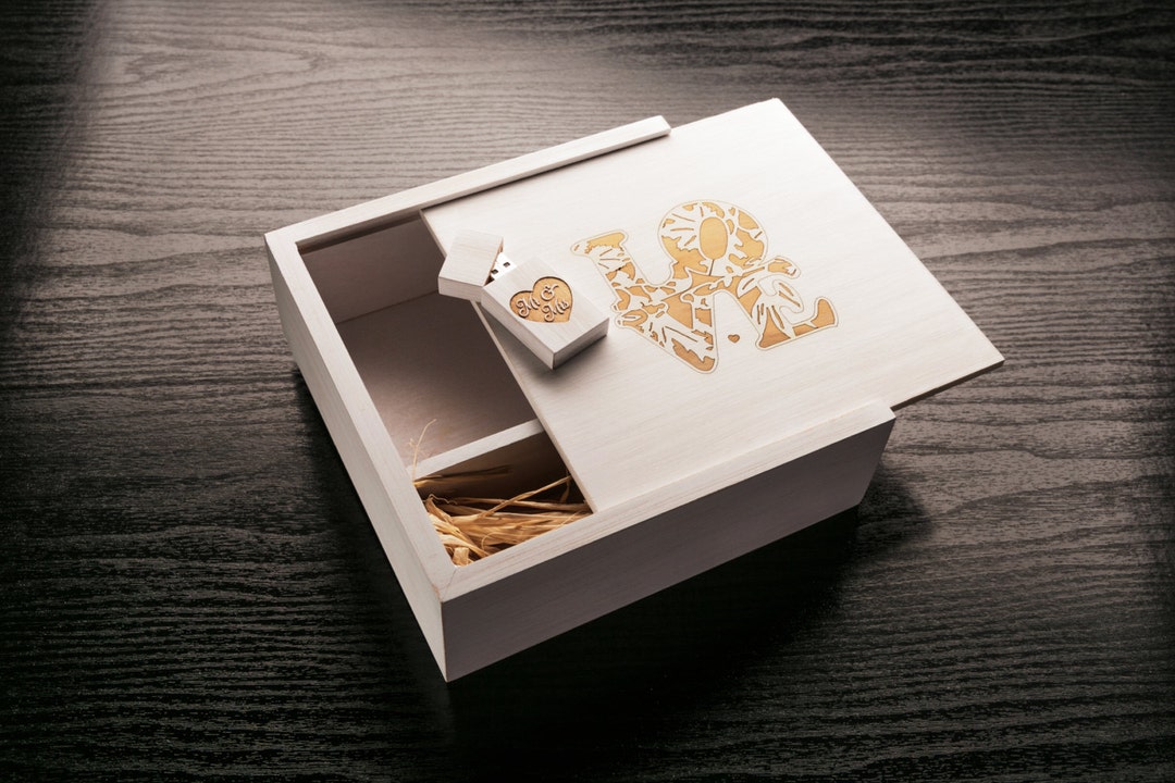 Love, Anniversary Gift, Wedding Box, 4 X 6 Photo Box, USB Flash Drive ...