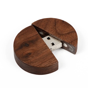 Set of 25 Wooden Walnut 2.0 Flash Drive - Bulk Pack - USB 2.0 Wood ...