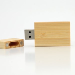 Set of 10 Wooden Bamboo Flash Drive, Bulk Pack, USB 2.0 Wood Bamboo ...