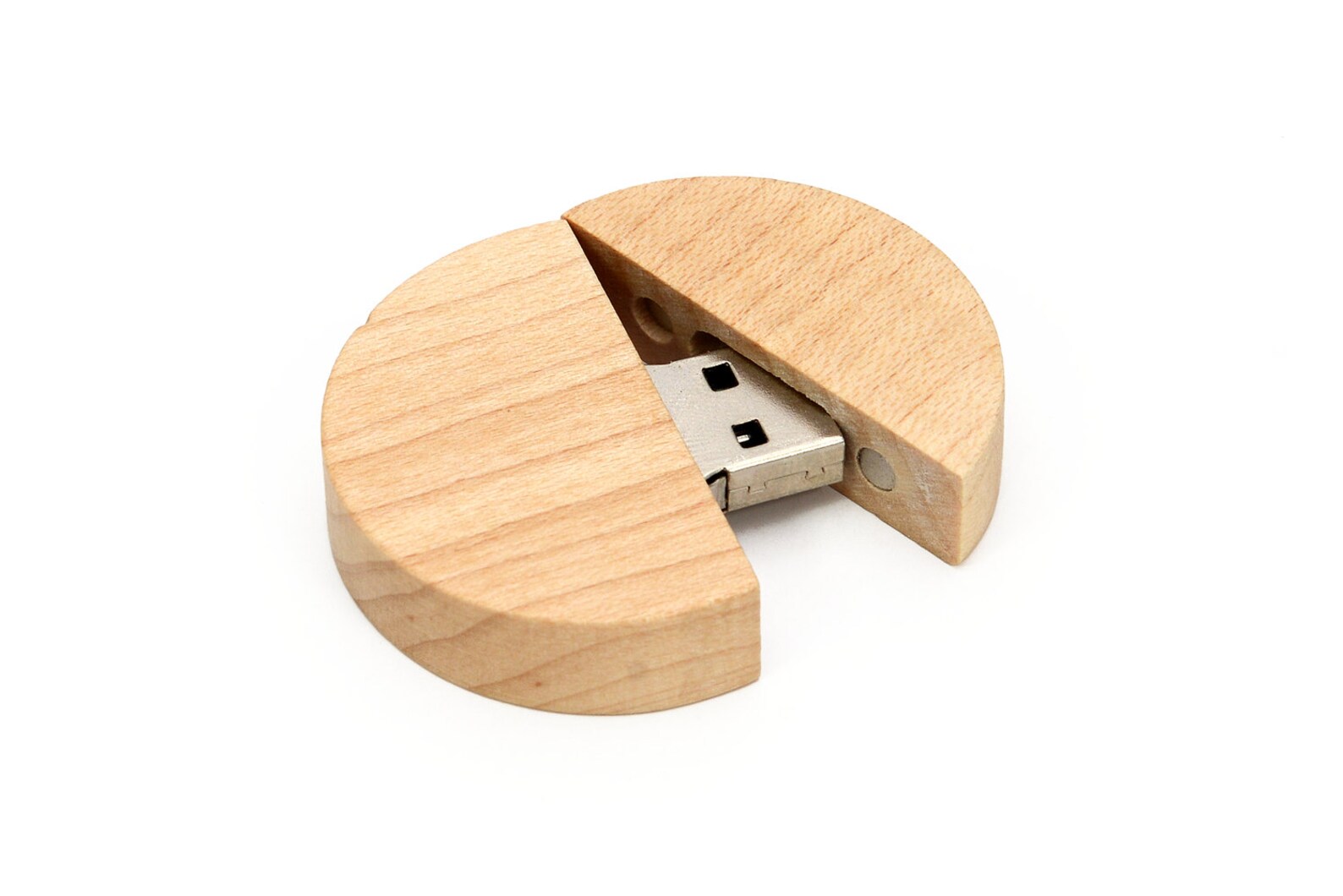 Set of 10 Round Wooden Maple USB 2.0 Flash Drive Bulk Pack - Etsy