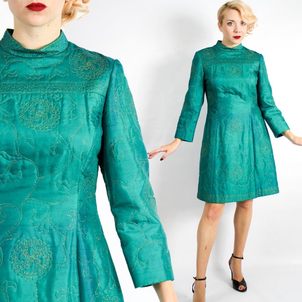 Green 60s Dress - Etsy