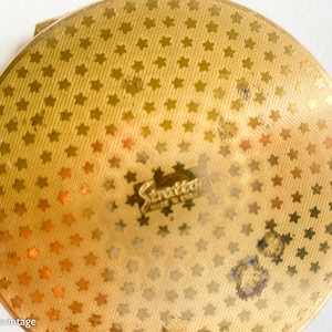 1950s Red Roses Gold Compact | 50s Red & White Rose Compact | Stratton ...