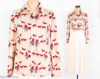Horse Blouse - Etsy