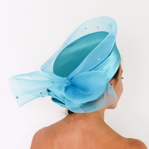 1980s Turquoise Blue Sequin Hat 80s Bright Blue Turquoise Hat Kentucky ...