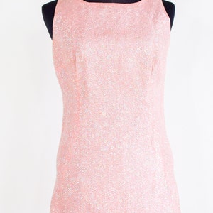 1960s Metallic Pink Mini Dress | 60s Bubblegum Pink Shift Dress | Twiggy Dress | XS - Etsy