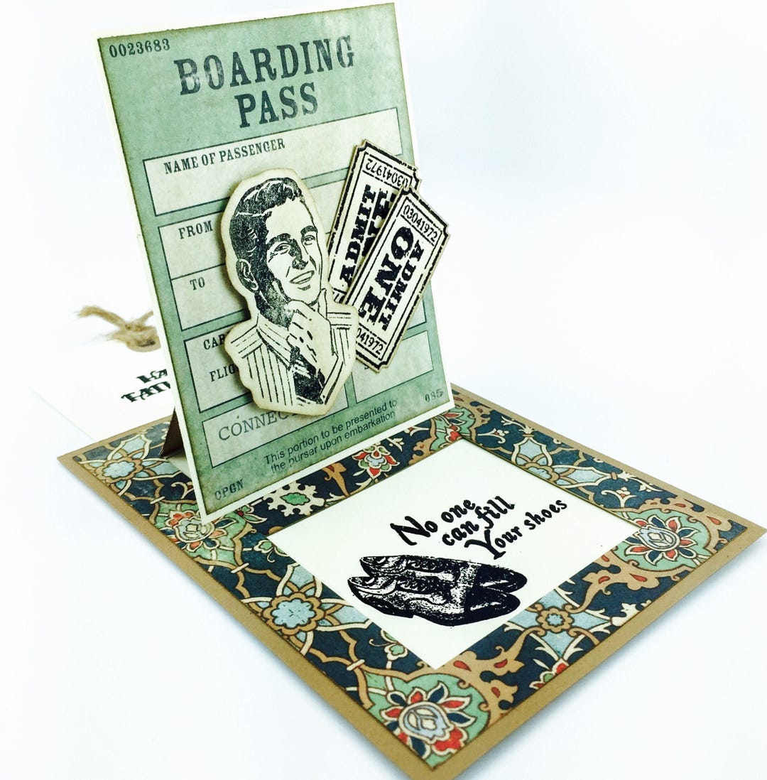 Boarding Pass Father's Day Card - Etsy
