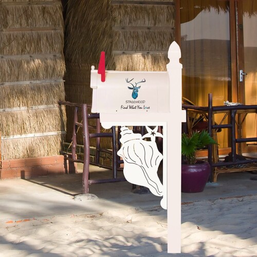 Mailbox Bracket Hibiscus Large 16x21 Inch Custom Mailbox - Etsy